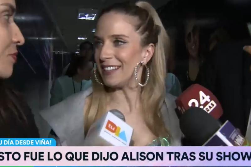 Alison Mandel tras su exitosa presentación en el Festival de Viña 2024 | 13.cl
